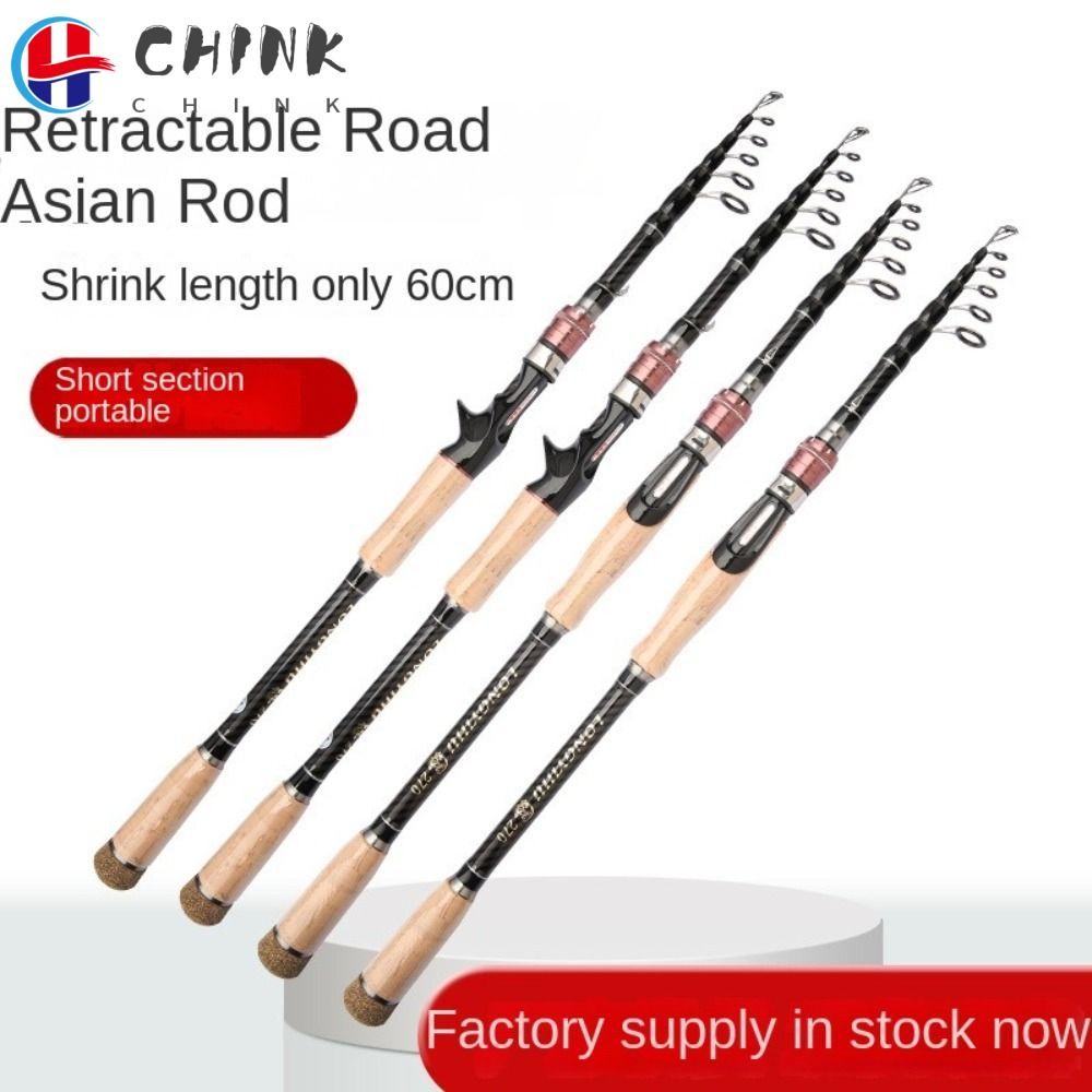 Chink เบ็ดตกปลาครบชุด,รอกตกปลา Spincast เสาตกปลาคาร์บอนสูง,เด็ก ...