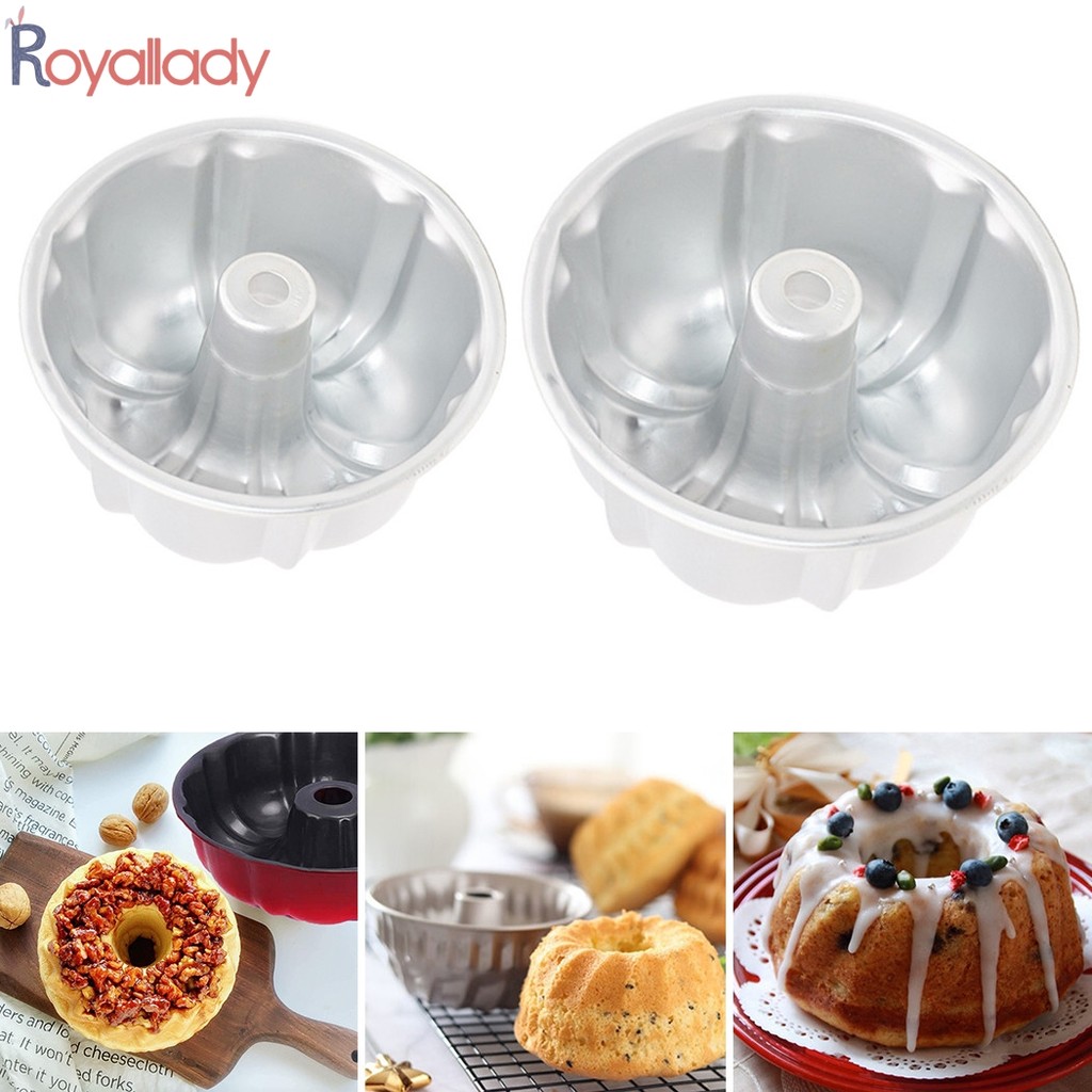 [คลังสินค้าพร้อม] Non Cake Fluted Ring Cake Tin Cake Pan Tray Kugelhopf ...