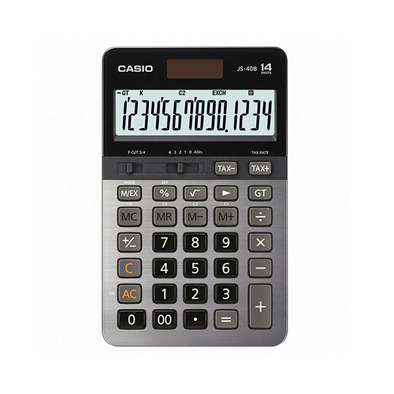 CASIO เครื่องคิดเลข รุ่น JS-40B สีเงิน | Shopee Thailand