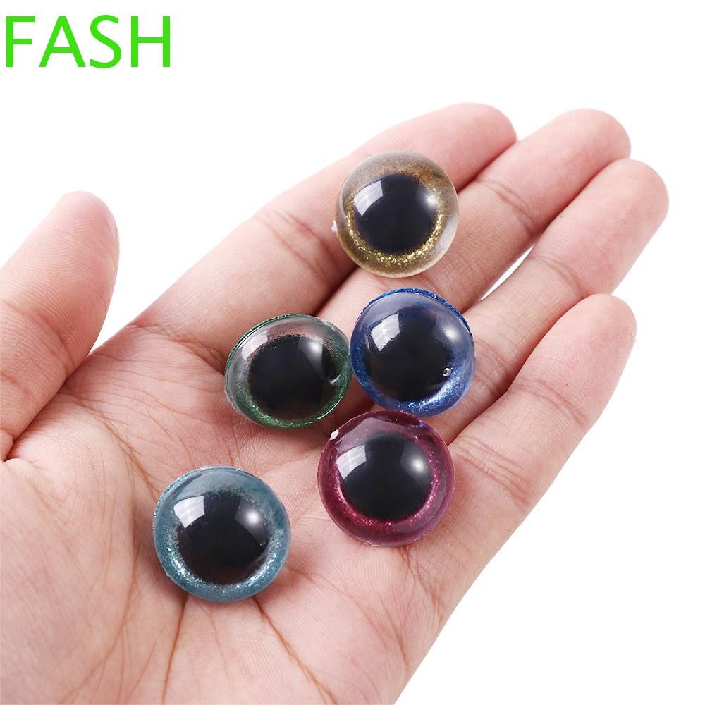 Fash 3D Glitter Eyes Amigrumi ตุ๊กตา 10 ชิ้นพลาสติกความปลอดภัยตาตุ๊กตา ...