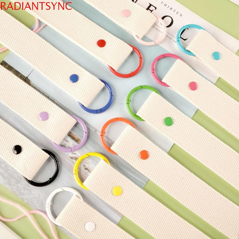 Radiantsync พวงกุญแจเชือกริบบิ้น, เชือกเส้นเล็กพวงกุญแจอเนกประสงค์สีสันสดใส, ที่ใส่กุญแจทนทาน ...