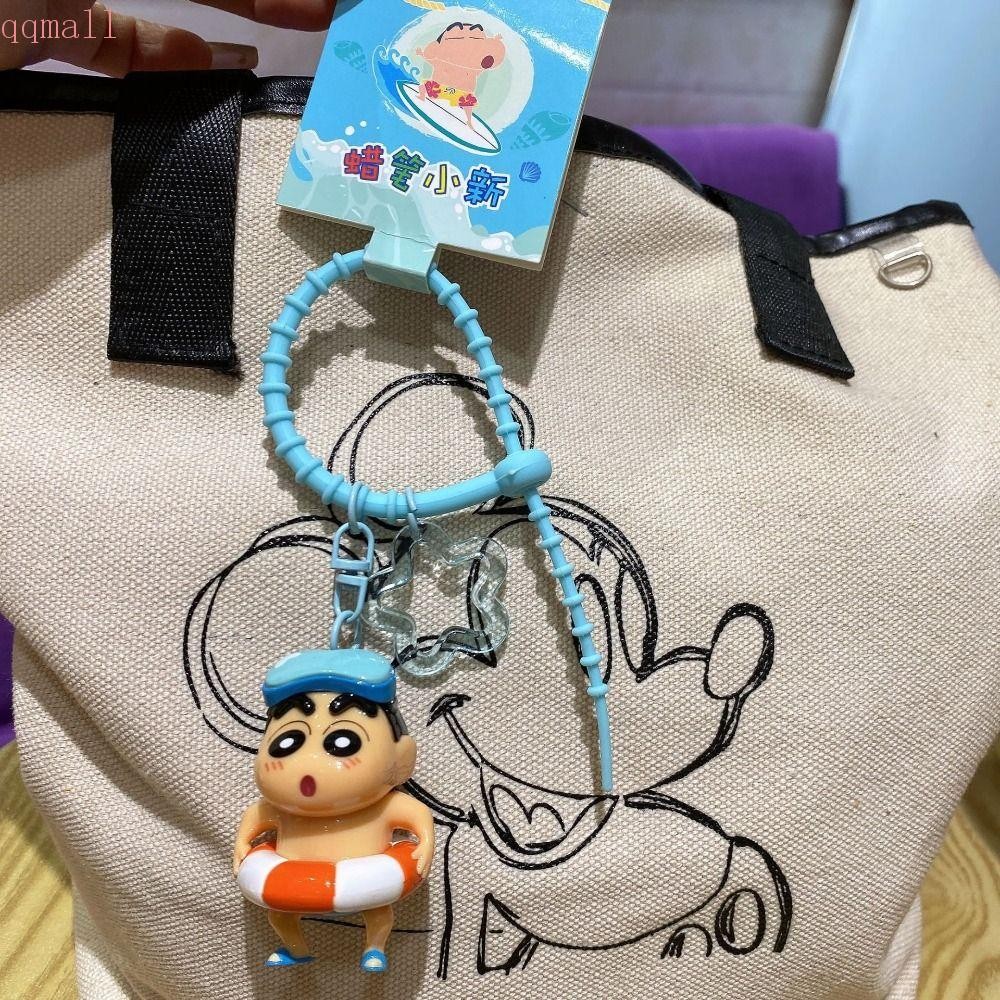 Qqmall พวงกุญแจ Crayon Shin Chan, PVC Surfing Backpack Charms, จี้ ...