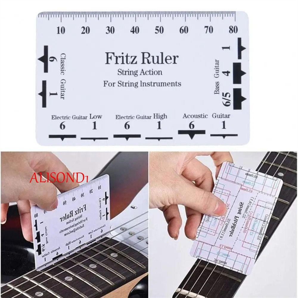 Alisond1 String Pitch Ruler, สายกีตาร์ Luthier เครื่องมือไม้บรรทัด ...