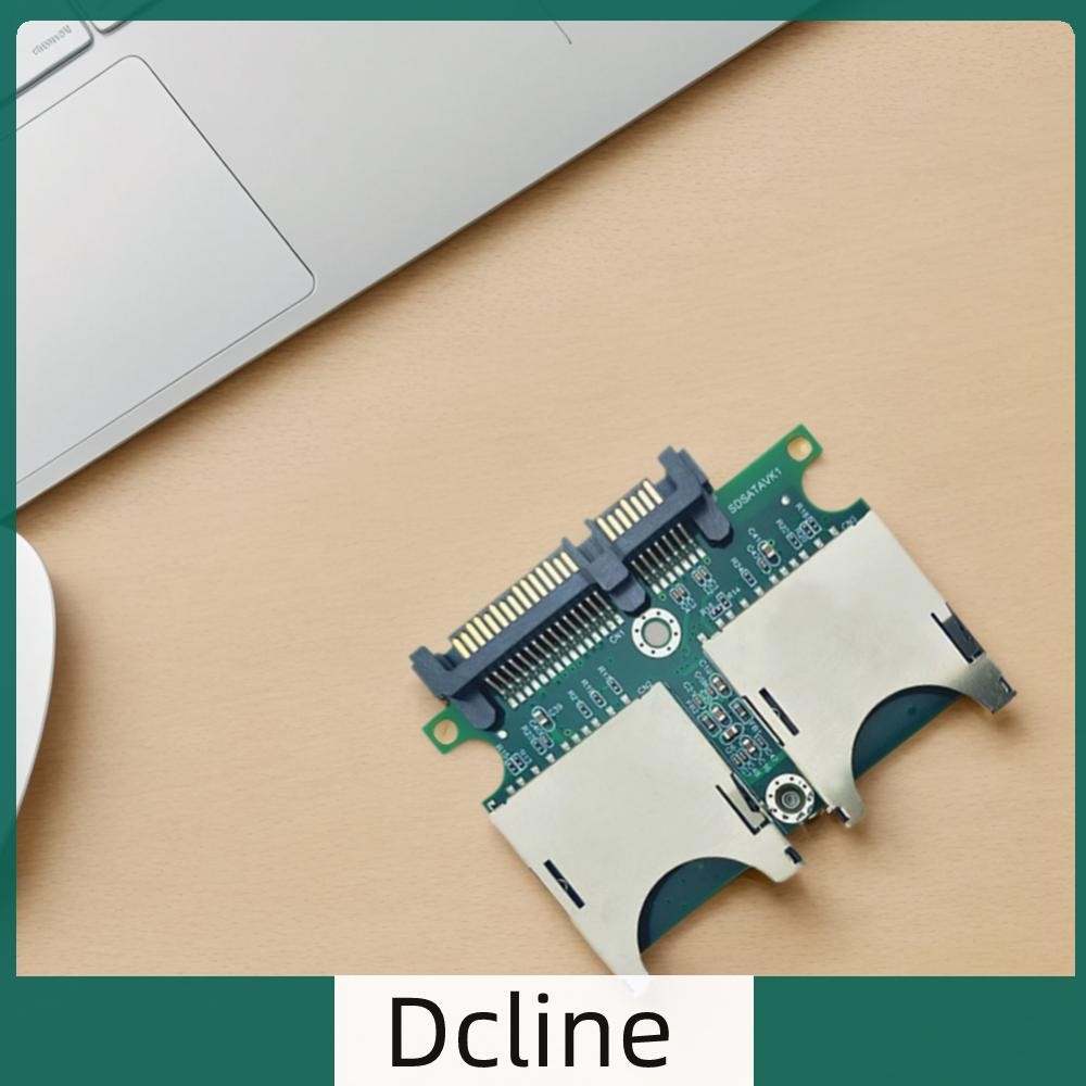 การ์ดหน่วยความจํา Dual SD 2 พอร์ตไปยังตัวแปลงอะแดปเตอร์การ์ด SATA SDD ...