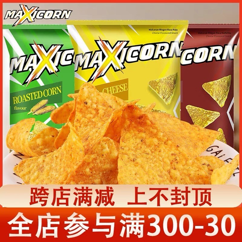 Maxicorn อินโดนีเซียชีสข้าวโพดมันฝรั่งทอดป่องDoritosสไตล์เดียวกันมัน ...