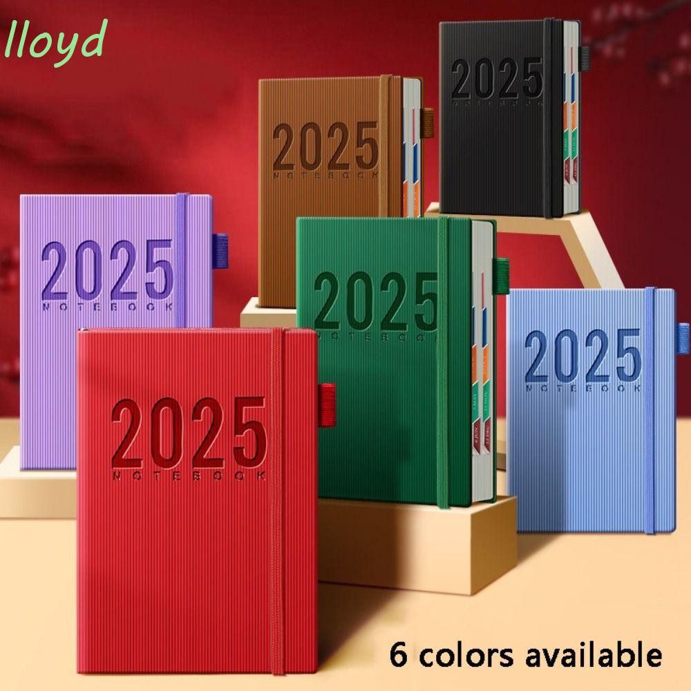 Lloyd 2025 Schedule Planner Notepad, การจัดการเวลา Textured PU 365 วัน ...
