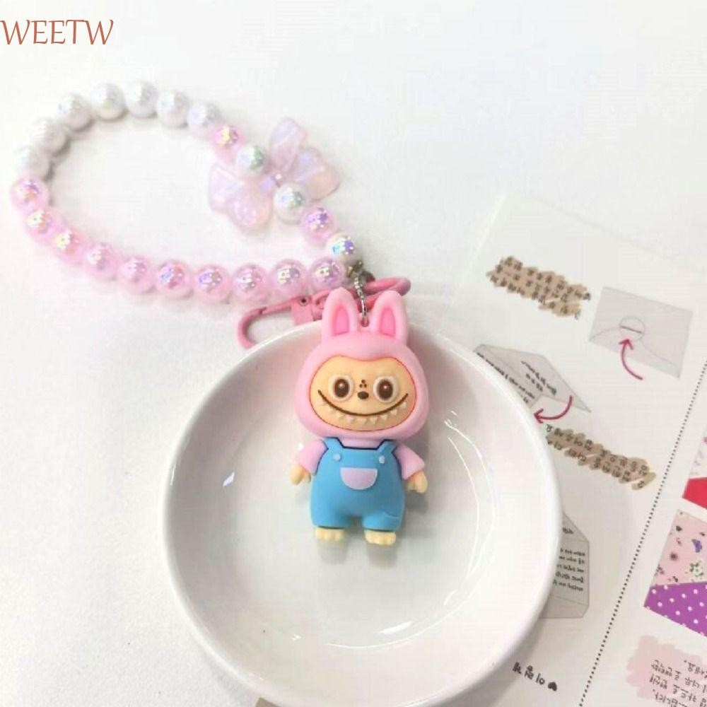 Weekw Labubu ลูกปัดแหวน,กระเป๋า Charm PVC Stand Up Labubu จี้, Creative ...
