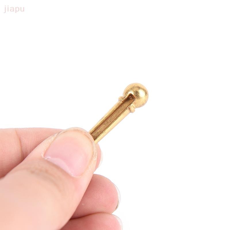 [JIA] 6 ชิ้น Metal Bridge Pin กีต้าร์โปร่งพื้นบ้าน String Pin Peg Nail ...