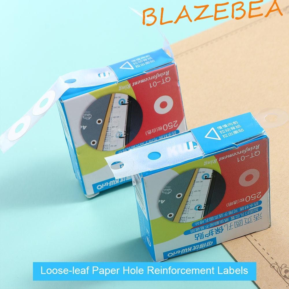 Blazebea ป้ายเสริมหลุมเครื่องเขียนโรงเรียนสนับสนุนแหวนหลวม Leaf 15 มม.นักเรียน Binding สติกเกอร์ ...