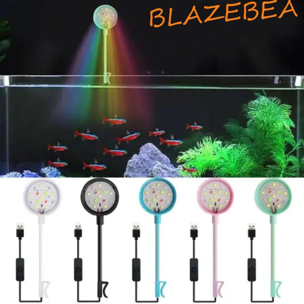 Blazebea โคมไฟตู้ปลา, LED USB-Plug Aquarium พืช, Aquarium อุปกรณ์เสริม Mini การหมุน 360 องศา ...