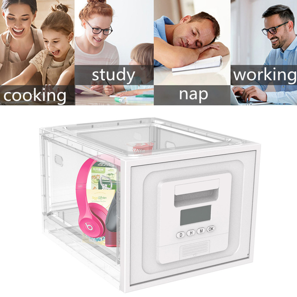 ที่ถูก ที่สุด Timed Lock Box Locked Container Plastic Phone Lock Box ...