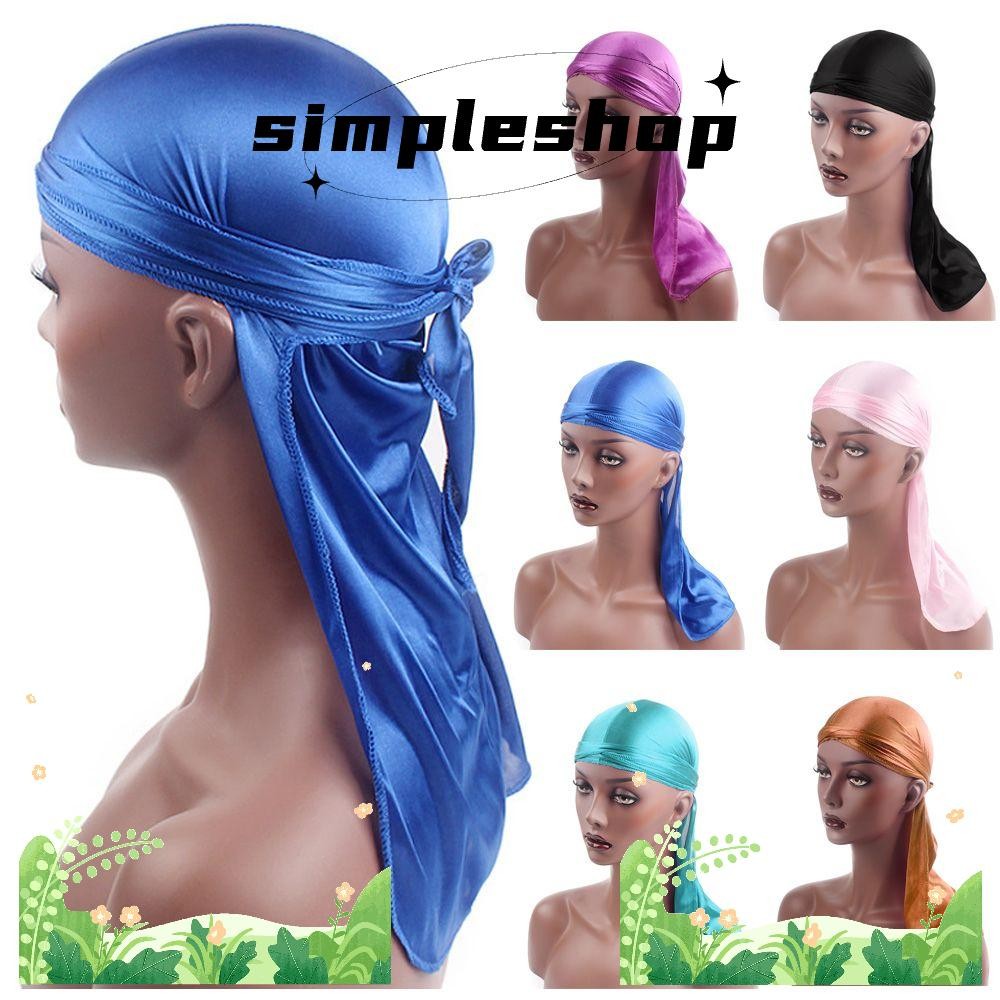 SIMPLESHOP หมวกโจรสลัด ผ้าไหมยืดหยุ่น ดูราจ แฟชั่นโพลีเอสเตอร์ ปรับได้ทั้งผู้ชายและผู้หญิง ...