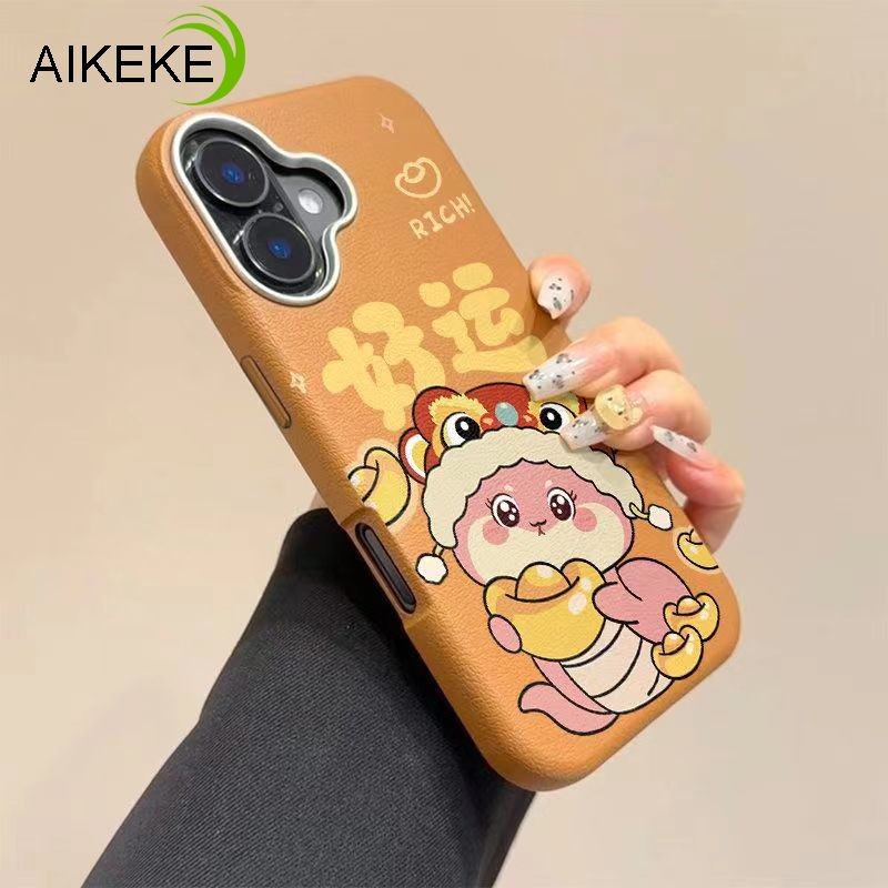 ตรุษจีนโชคดีหนังเคสโทรศัพท์สําหรับredmi K70 K70E K60 Ultra K50 K40 Pro ...