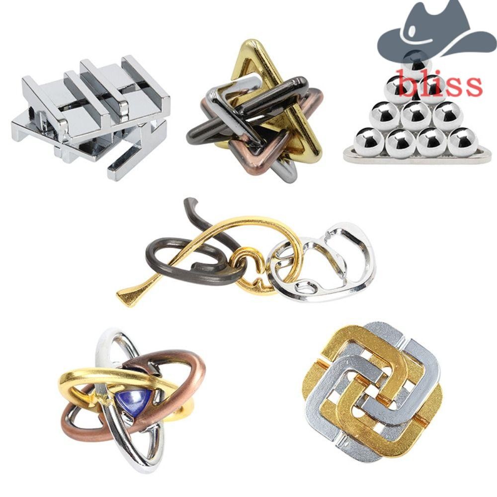 Bliss Alloy Brain Teaser ปริศนาของเล่น, Luban ล็อคปลดล็อคของเล่น 3D ...