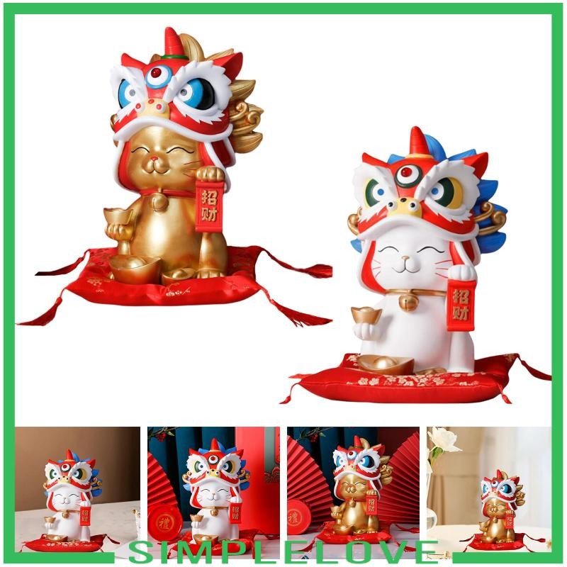 [Simple] Lucky Cat เครื่องประดับรูปปั้น Charms Fengshui คอลเลกชันรูป ...