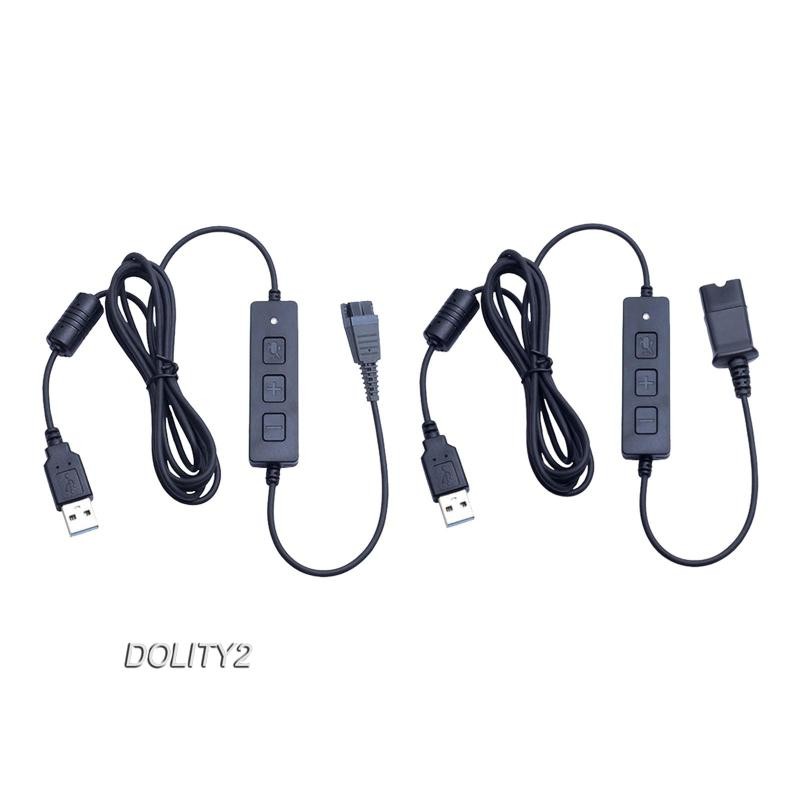 [Dolity2] ชุดหูฟัง Qd Connector สาย Qd เป็นปลั๊ก USB แล็ปท็อปปิดเสียง ...