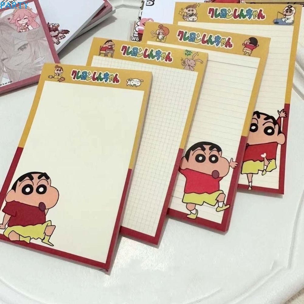 Party Crayon Shin Chan Note Paper, A7 50Sheets Memo Reminder Paper ...