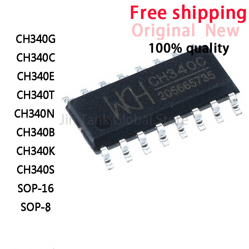 10 ชิ้นใหม่ CH340G CH340C CH340E CH340T CH340N CH340B CH340K CH340S ...