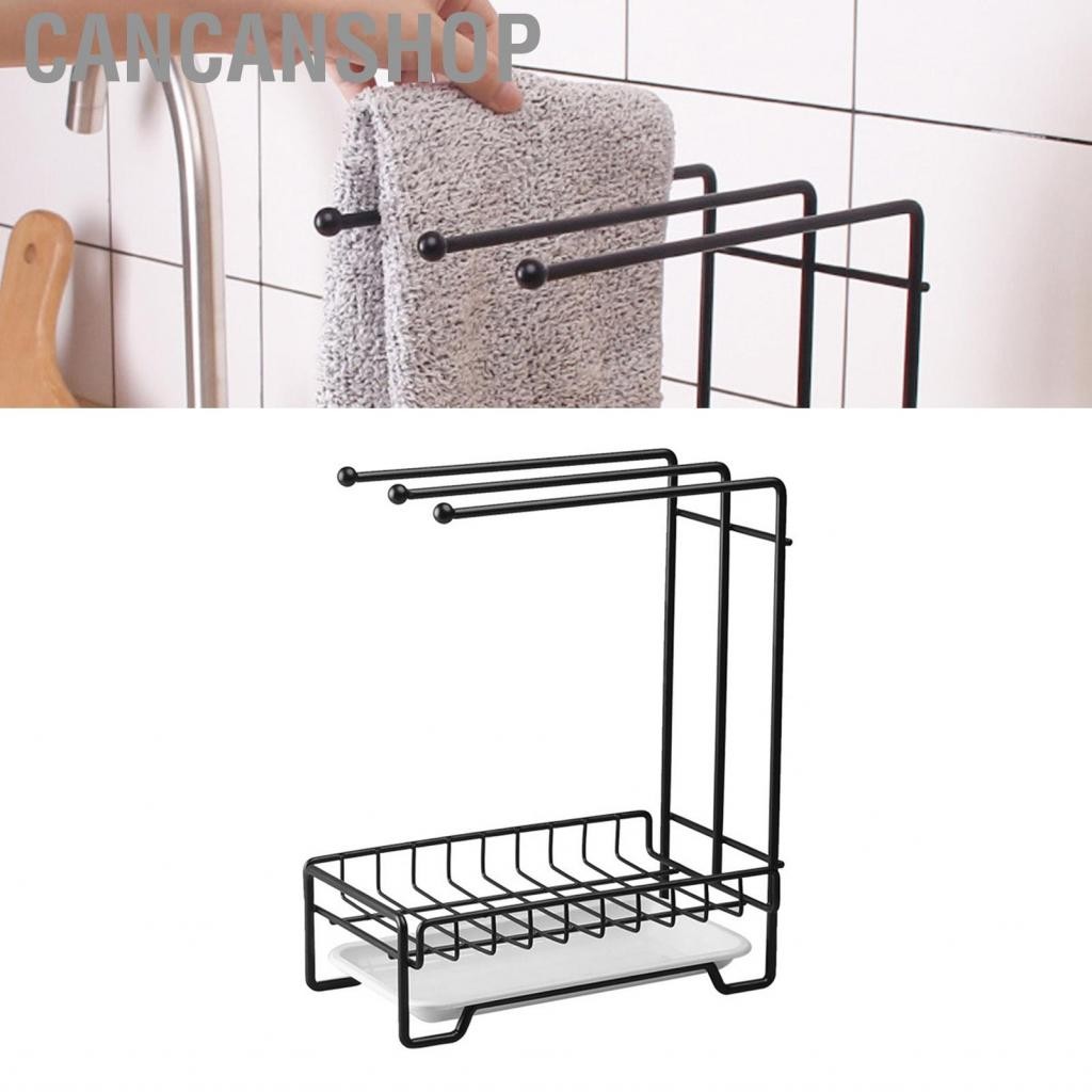 Cancanshop ห้องครัว Rag Stand ผู้ถือฟองน้ำ Draining ถาดถอดได้ผ้าขนหนู ...