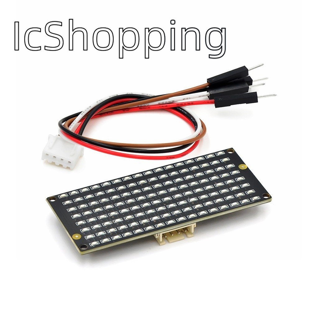 8*16 โมดูลแสดงผลไฟ LED เมทริกซ์ I2C การสื่อสาร 3.3-5V สําหรับ Arduino Microbit | Shopee Thailand