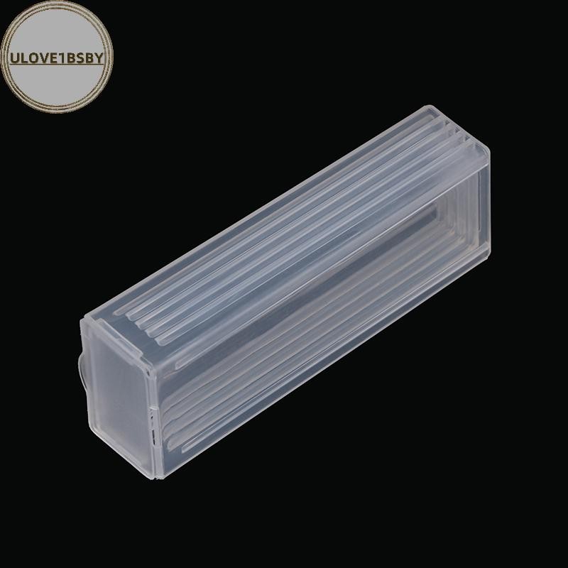 Ulove1bsby กล้องจุลทรรศน์พลาสติกสไลด์กล่องเก็บ Microslide PP ถือ 5 ...