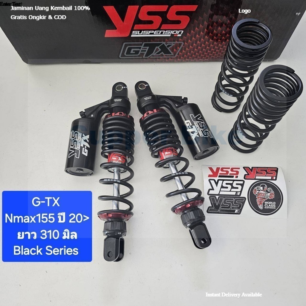 โช้คหลัง YSS Nmax Nmax155 ปี 20 > GTX G-TX ยาว 310 มิล ของแท้ (1ชุด ...