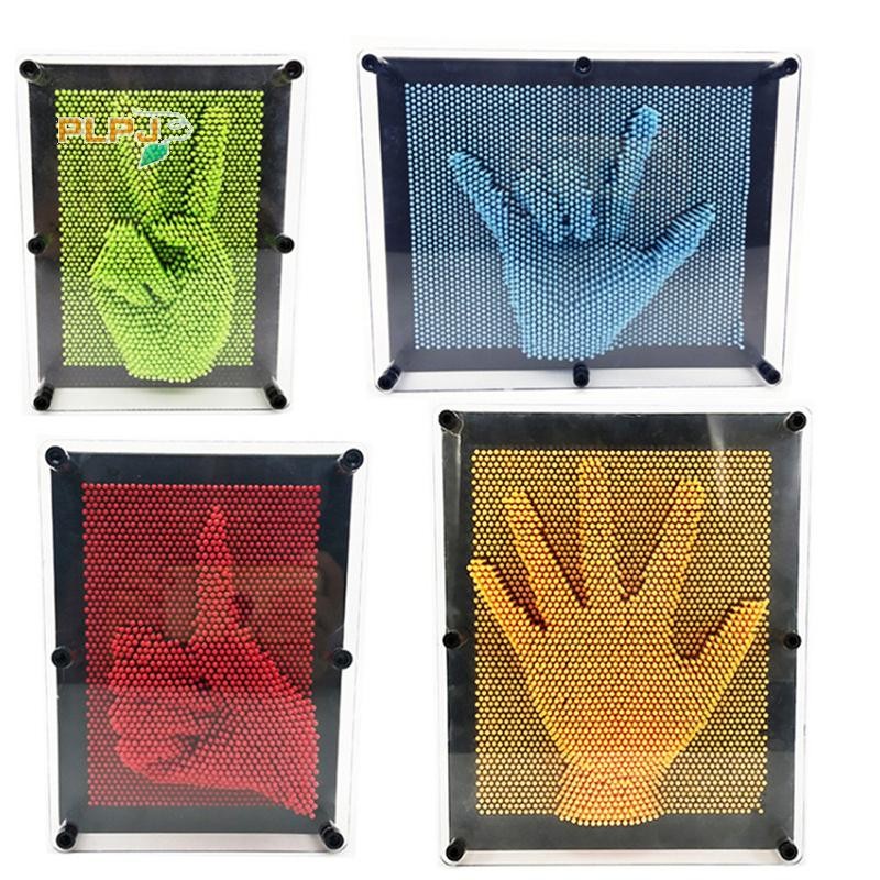 Plpj 3D Clone Shape Pin Art Shoumo สีสันของเล่นพลาสติกสามมิติใหม่ ...