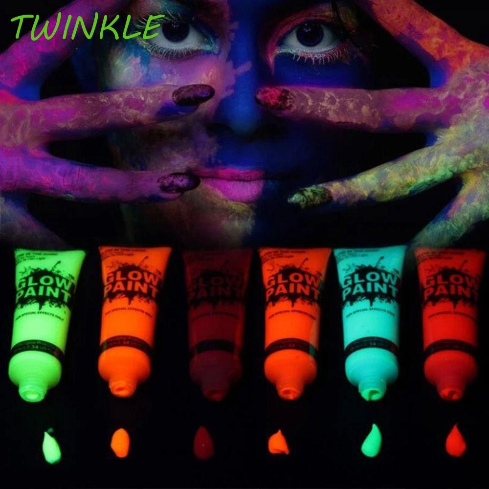 Twinkle1 Face Fluorescent Glow สี, 10ml เด็กแต่งหน้า Body Art ภาพวาด ...