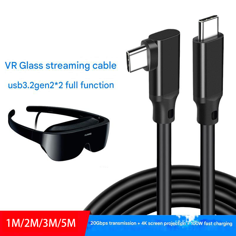 สายข้อศอก VR TYPE-C สายเคเบิลข้อมูลชาย 4K สายโปรเจคเตอร์ Goculusquest2 สายเกม USB 3.2 Gen2 ...