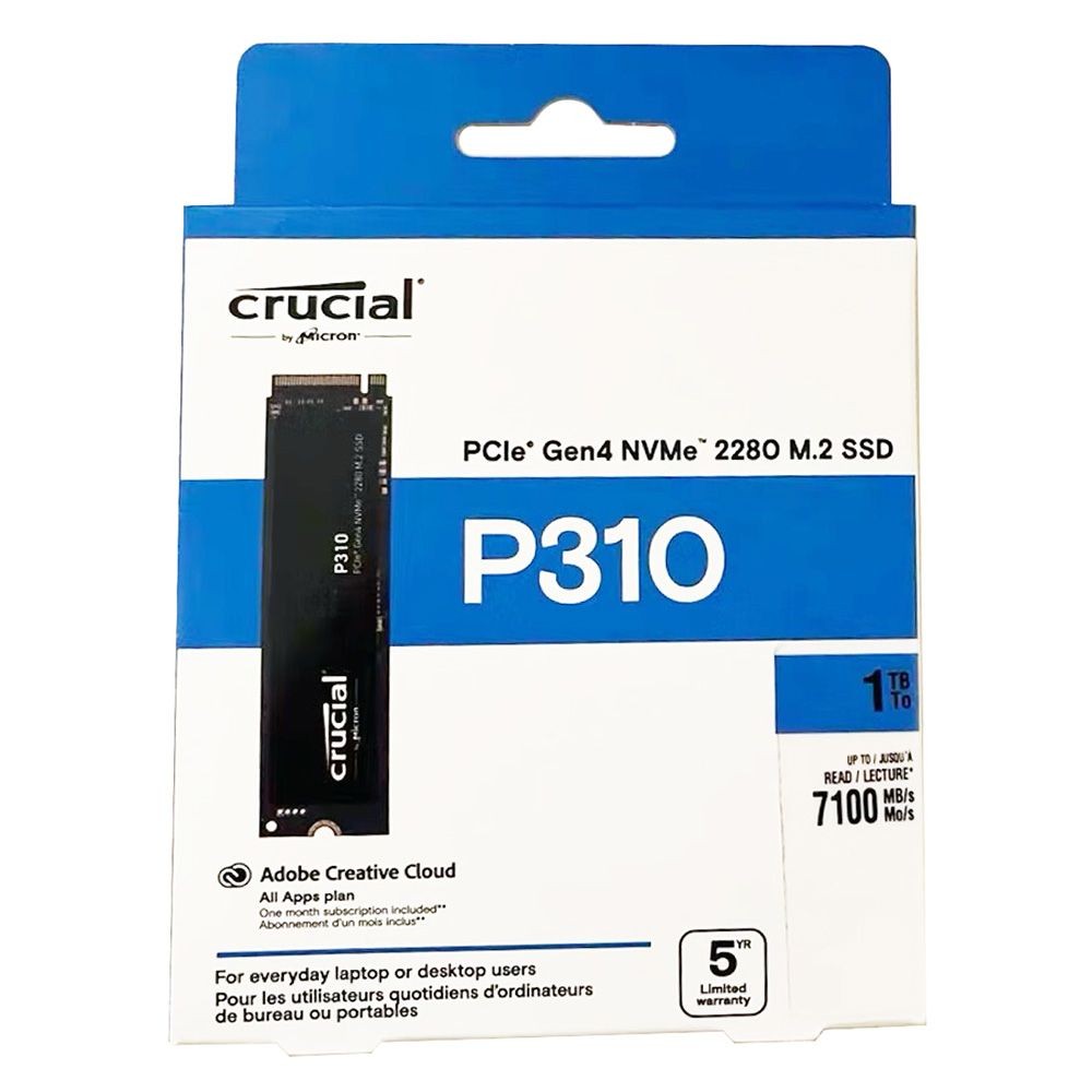 Crucial P310 1TB PCIe Gen4 NVMe 2280 M.2 SSD (R:7100MB/s), CT1000P310SSD8 | Shopee Thailand