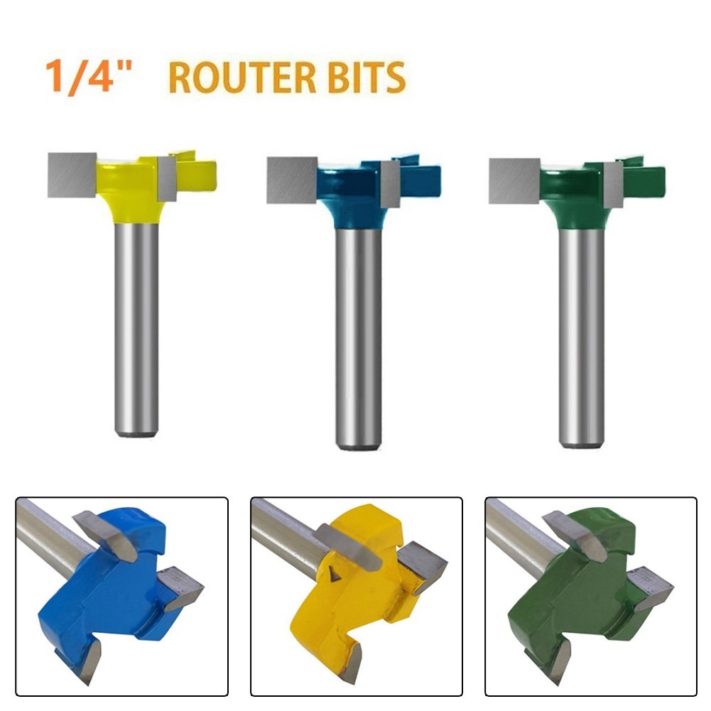【WIK】1/4 นิ้ว Shank CNC Spoilboard Surfacing Router Bits เครื่องมือปลาย ...