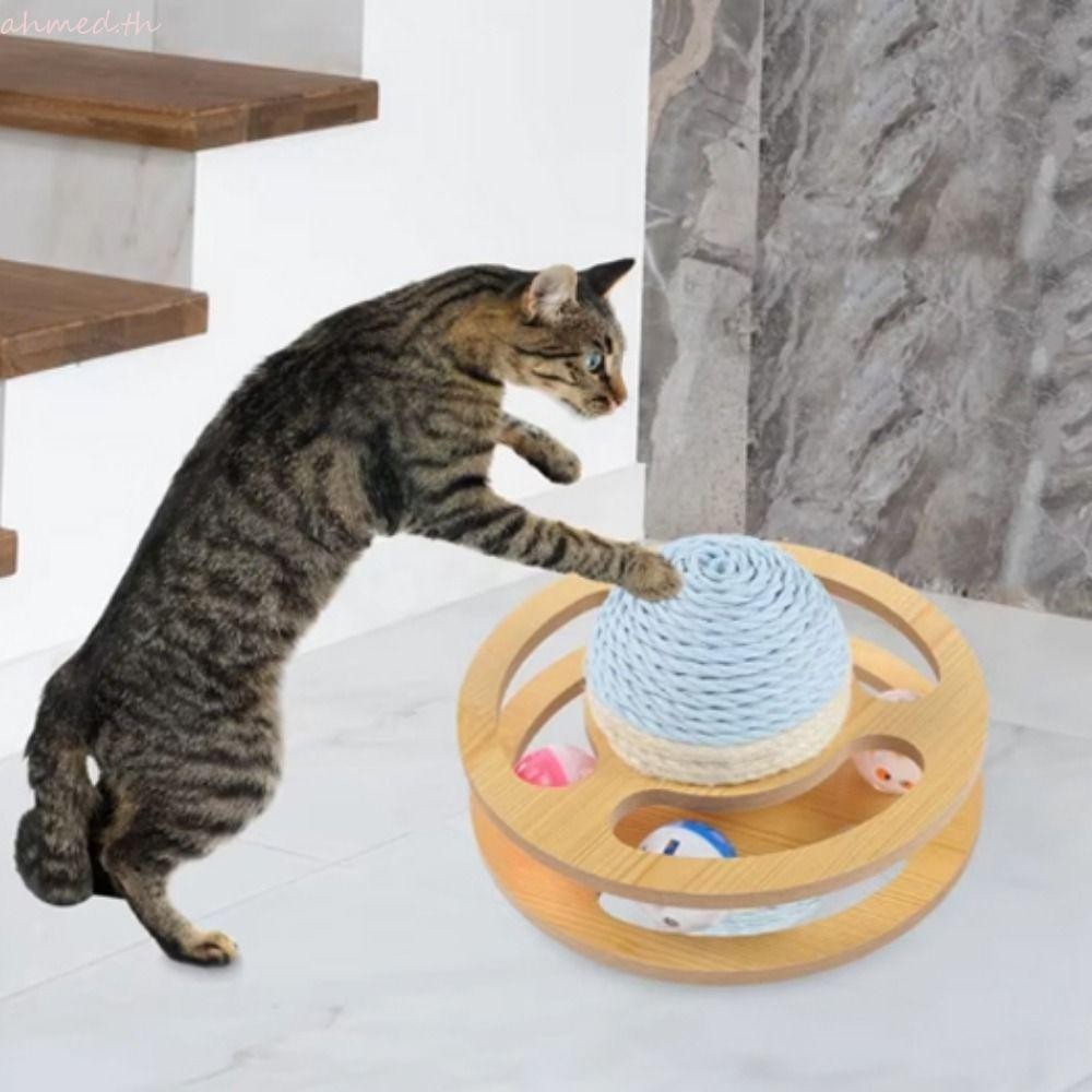 Ahmed Cat Sisal Turntable Toy, Space Asteroid ทนต่อการสึกหรอ Cat Planet ...