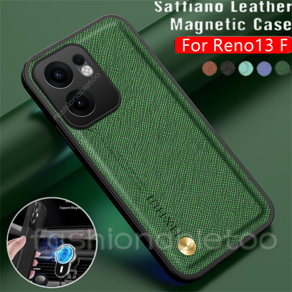 หนัง PU Texture เคสโทรศัพท์สําหรับ Oppo Reno 13 F pro 13F 13pro 1 3 ...