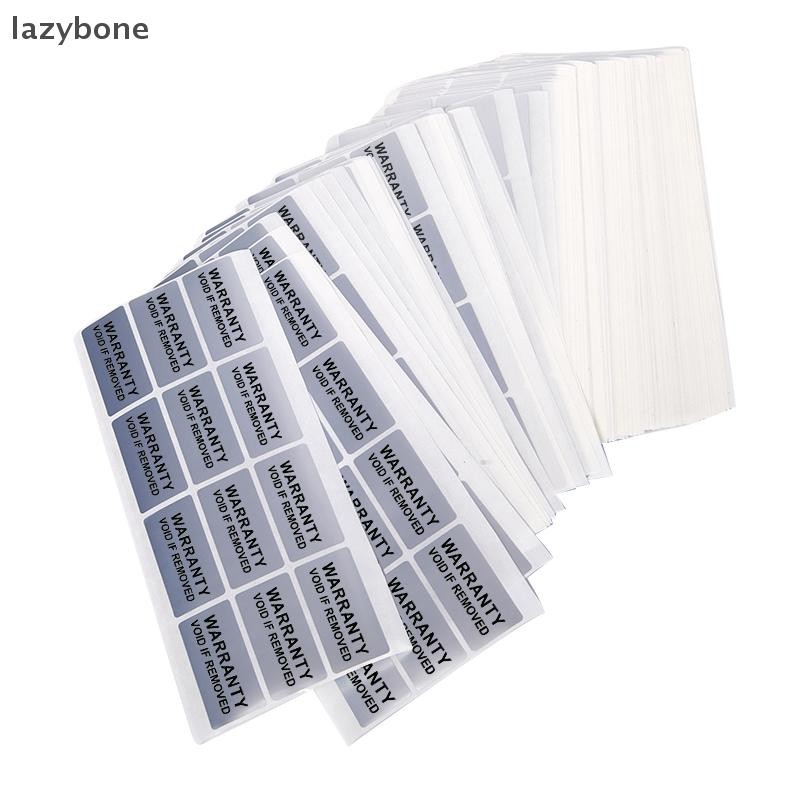 {LZ} 100 ชิ้นรับประกันสติกเกอร์ป้องกัน (40 มม.* 20 มม.) Tamper Proof ...