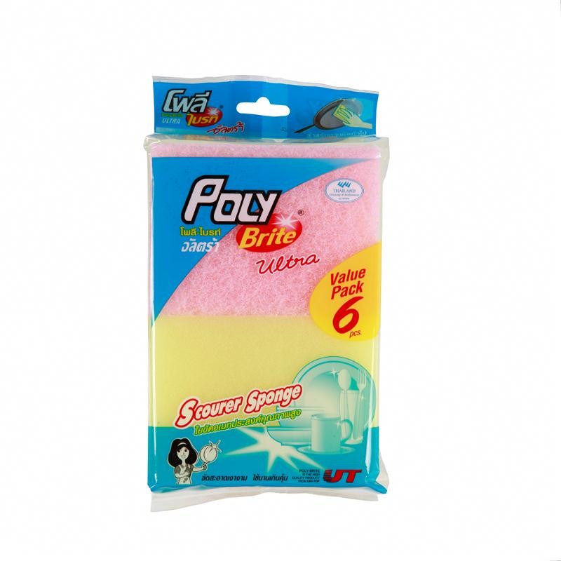 POLY-BRITE ใยขัดอเนกประสงค์เนื้อละเอียด 368-6 (แพ็ค6ชิ้น) | Shopee Thailand