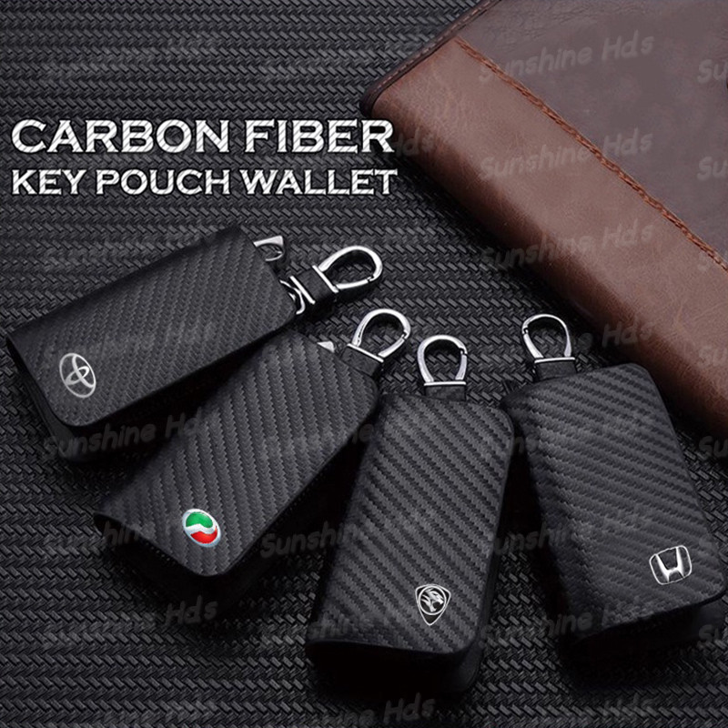 โลโก้รถ Key Case Holder Wallets Key Leather Case Cover Keys Organizer ...