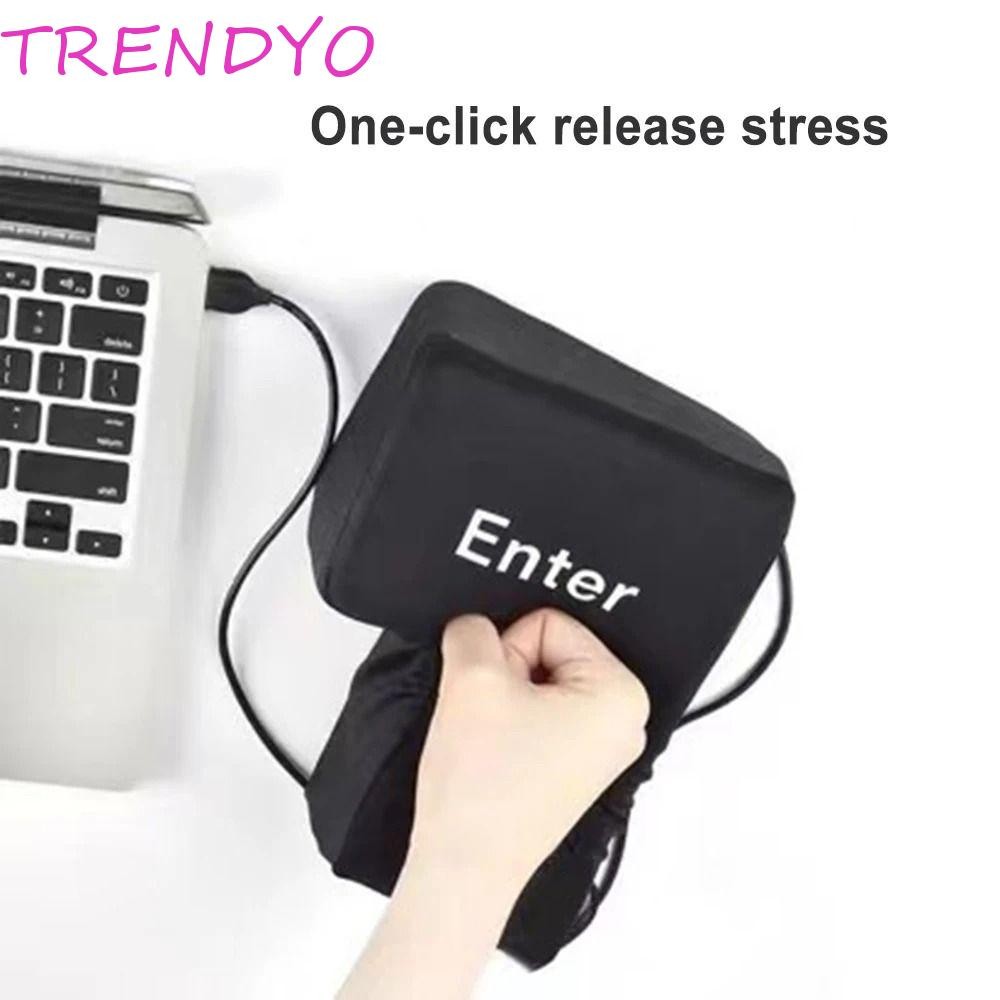 Trendyo Big Enter Key, USB คีย์บอร์ดหมอนเดสก์ท็อป USB Vent ปุ่ม, โน้ตบุ๊คเบาะนุ่ม Plug and Play ...