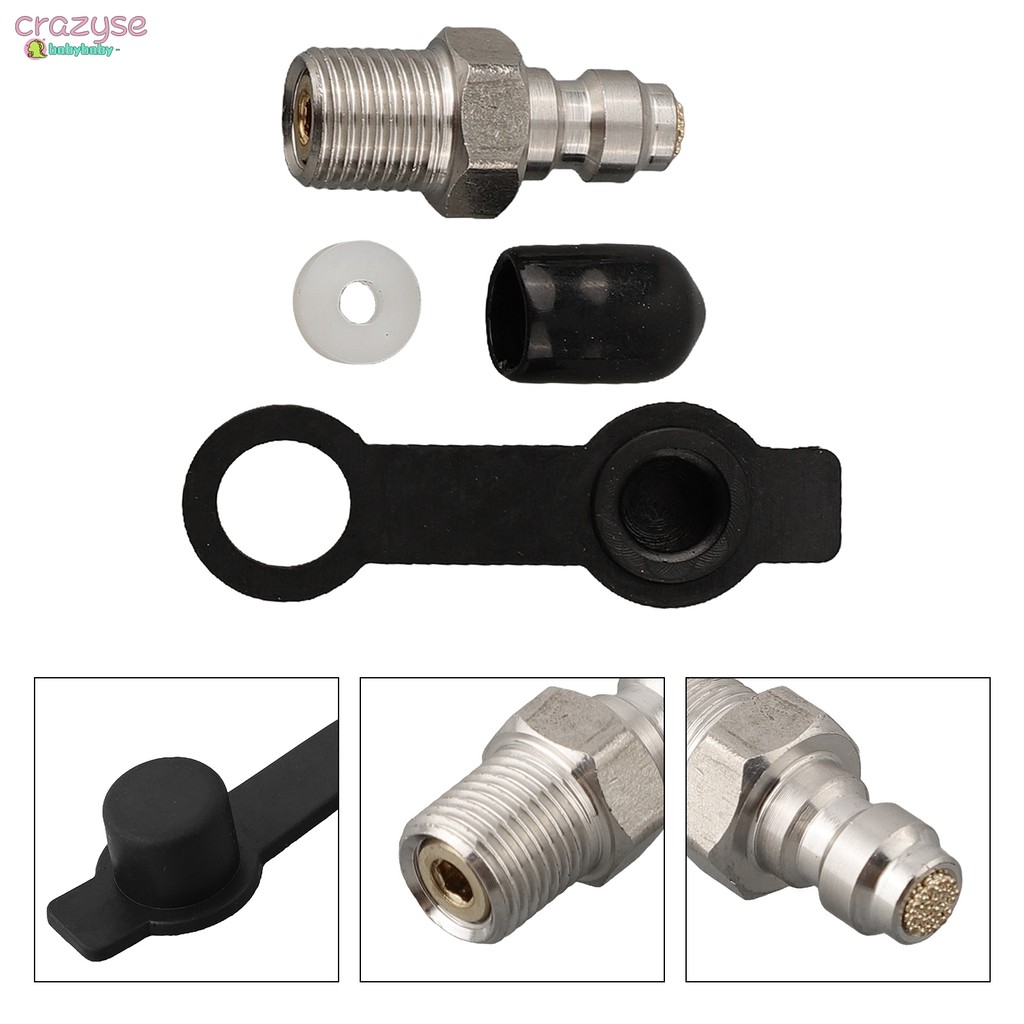 [Cra]สแตนเลสสตีลคุณภาพสูง Pcp Pneumatic Quick Coupler Kit สําหรับอะแดป ...