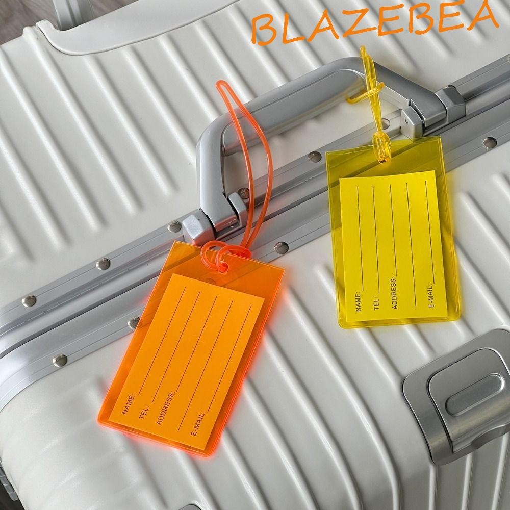 Blazebea แท็กกระเป๋าเดินทาง, แท็กชื่อกระเป๋า PVC เรืองแสง, Soft Boarding Pass อุปกรณ์การเดินทาง ...