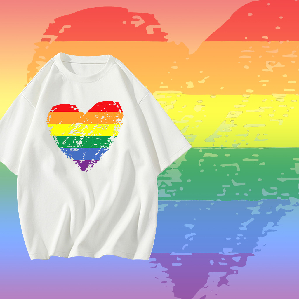 COD（พร้อมส่งสินค้าในทันที）เสื้อสายรุ้ง LGBT Pride Month Rainbow LGBTQ ...