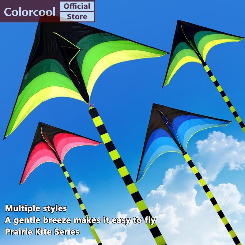 Th Kite Prairie Kite 1.2m Easy To Fly เด็กผู้ใหญ่ Kite สามเหลี่ยม ...