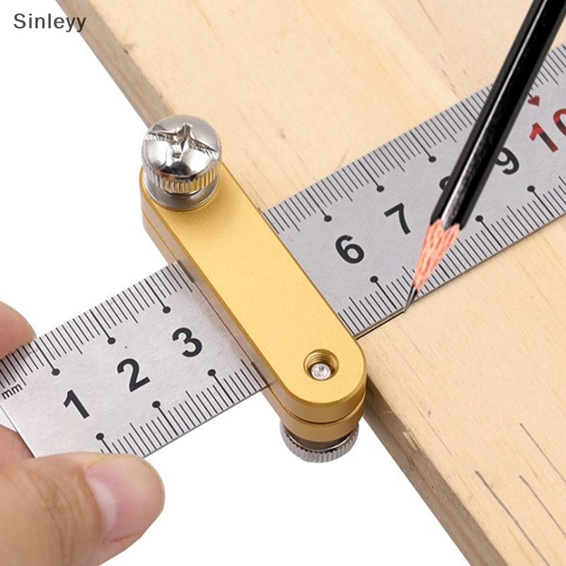 NLE ไม้บรรทัดเหล็กตําแหน่งบล็อกงานไม้ Scibe Drawing Mark Line Gauge N ...