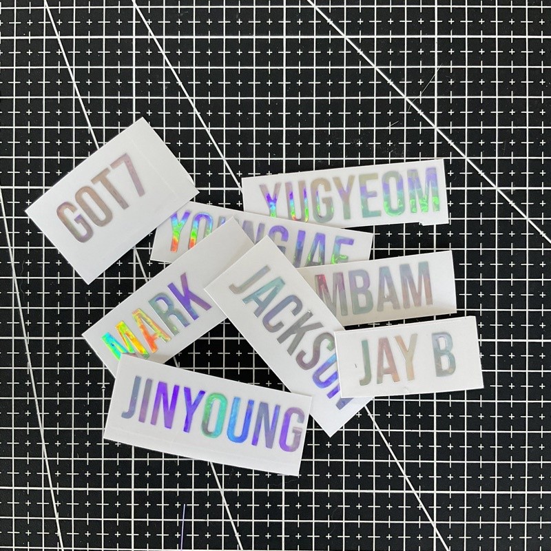 Saturdaysticker 2 #สติ๊กเกอร์ติดแท่งไฟ #got7 [Lightstick Decal Stickers ...