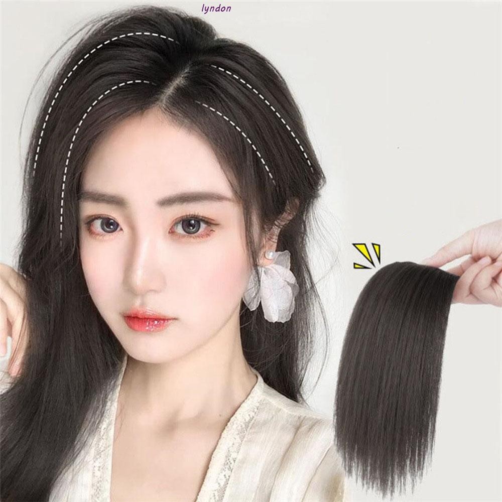 Lyndon วิกผมตรงหนาไม่มีรอยต่อตรงธรรมชาติคลิปไฟเบอร์อุณหภูมิสูงในแฮร์พีช ...