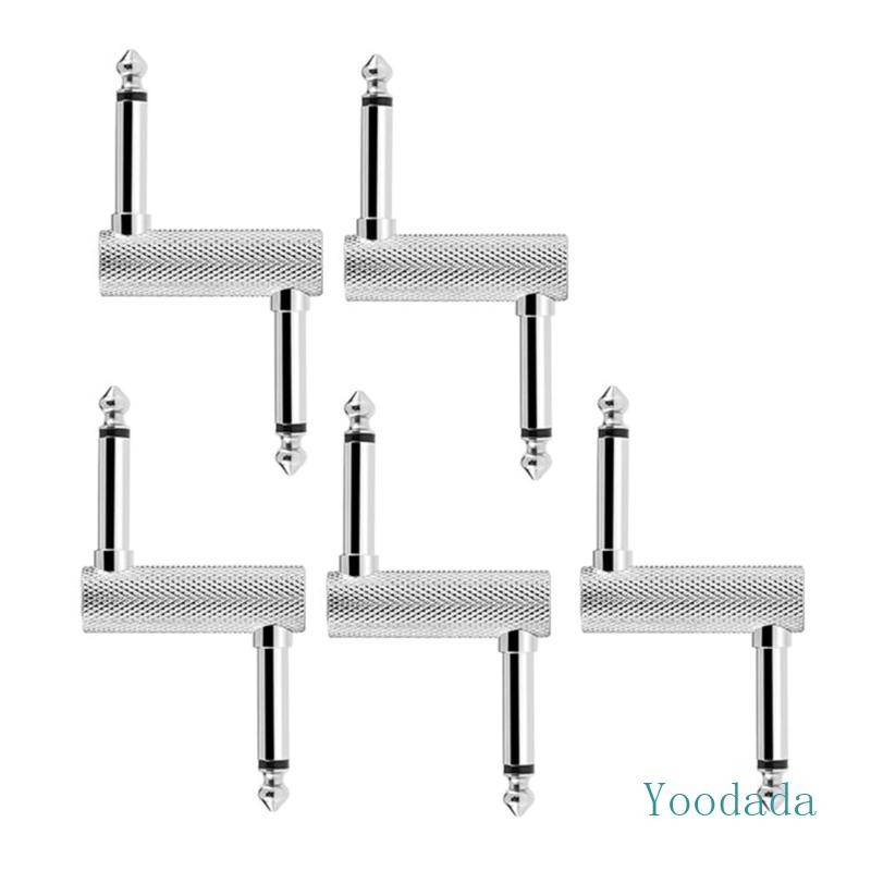 Yoo 5 ชิ้นกีตาร์เหยียบเทคนิคแพทช์ Connector Coupler ชายกับชาย Offsets ...