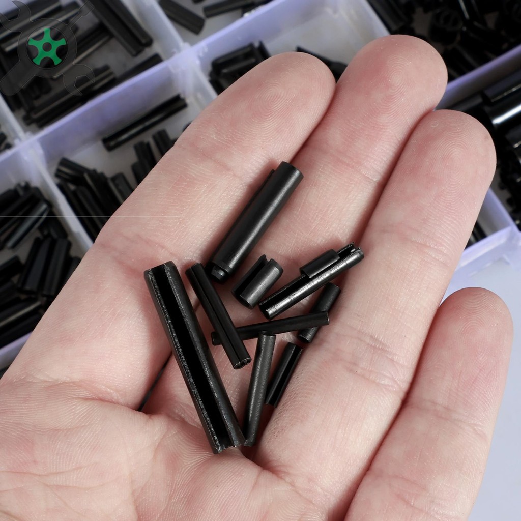 430 ชิ้น Roll Pin Assortment ชุดเหล็กคาร์บอน Slotted Spring Pin Kit แยก ...