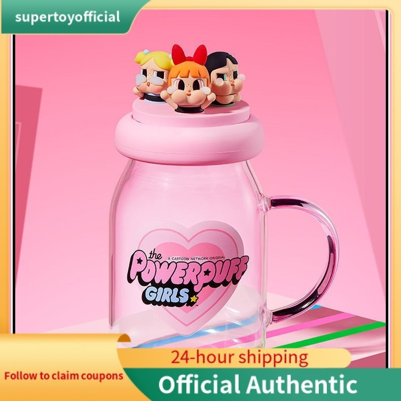 P popmart popmart crybaby x Powerpuff Girls Series ถ้วยแก้วรถพ่วง ...