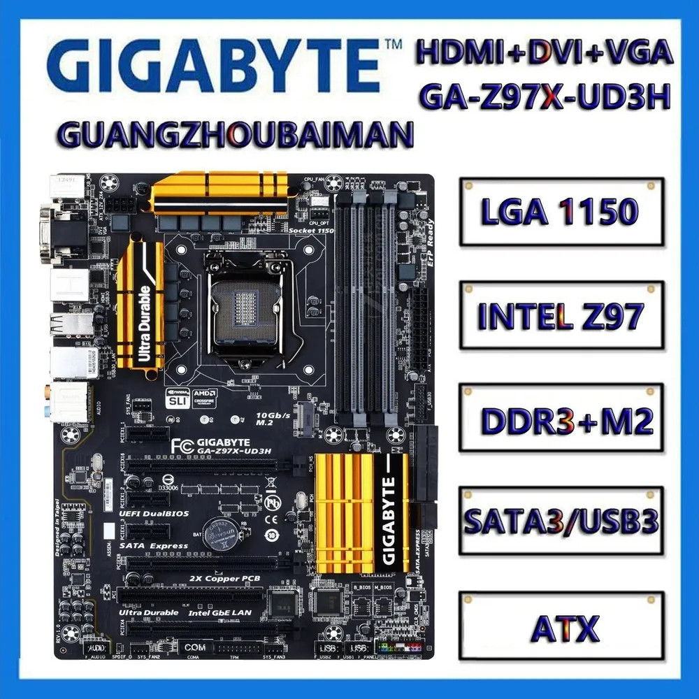 ใช้ GIGABYTE GA-Z97-HD3 GA-Z97-D3H GA-Z97X-UD3H GA-Z97-D3H GA-Z97M-D3H ...