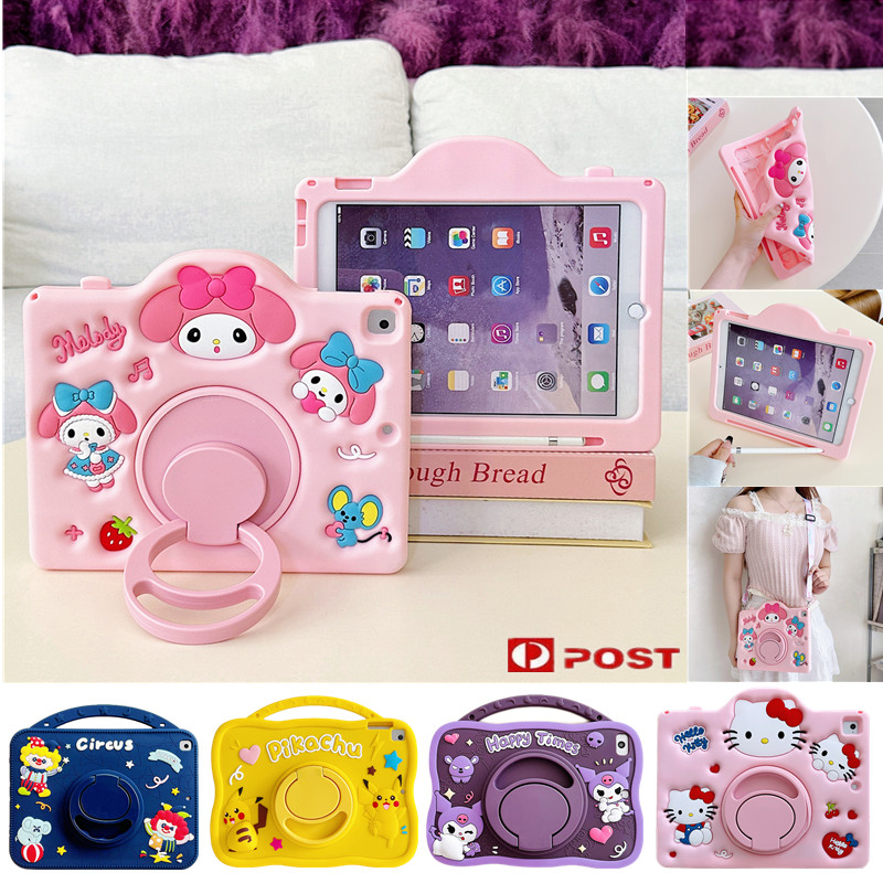3D KuromiสําหรับiPad M2 M3 M4 11th A17 Pro A16 2025 Mini 1 2 3 4 5 6 7 ...