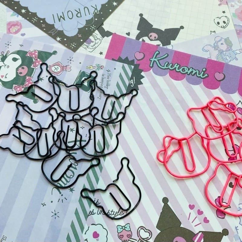 10pcs Sanrio การ์ตูนน่ารัก Hello Kitty จัดแต่งทรงผม Paperclip Kawaii ...
